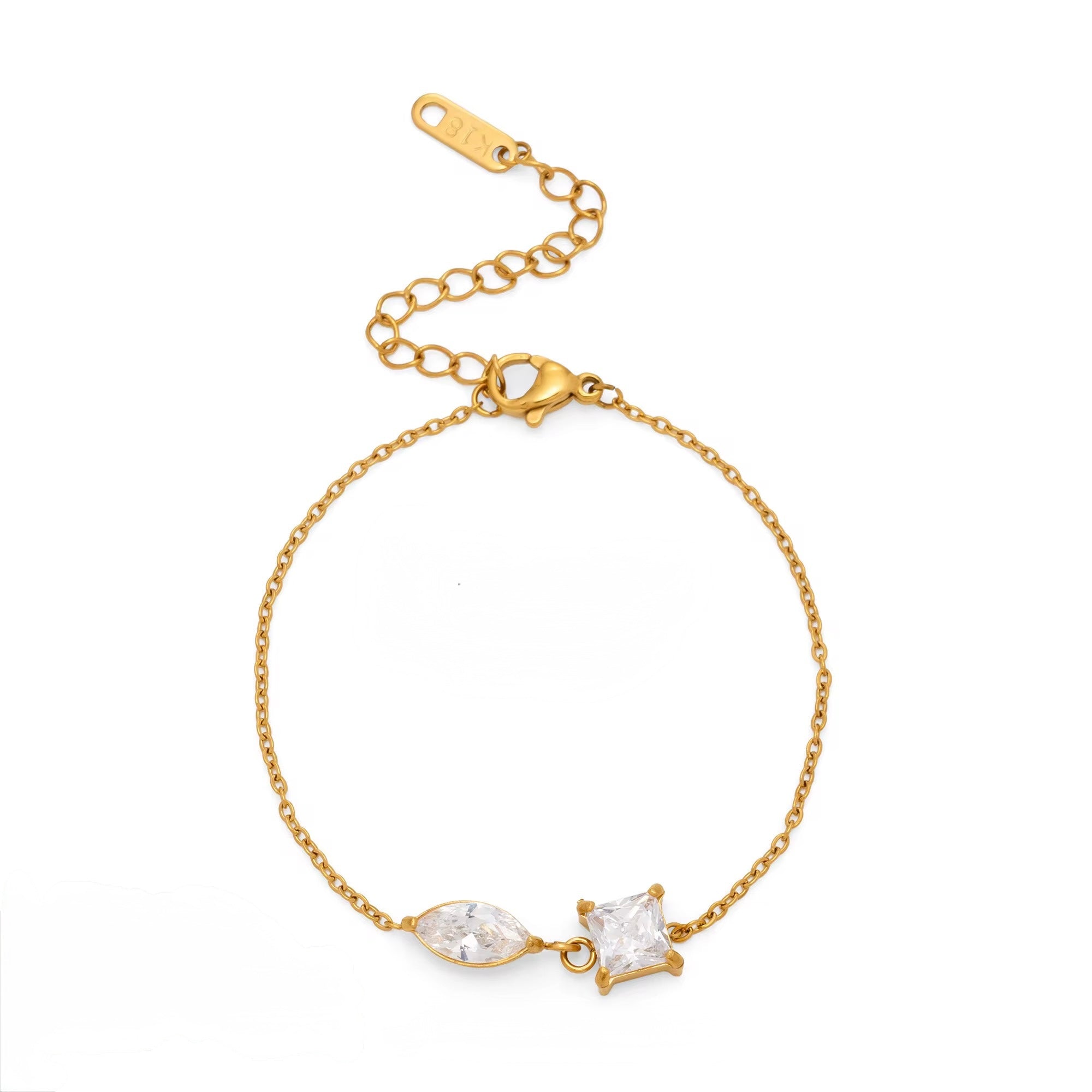 Bonfire Two stone bracelet – Belleza By Zaa